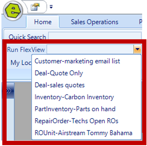 Creating / Accessing FlexViews